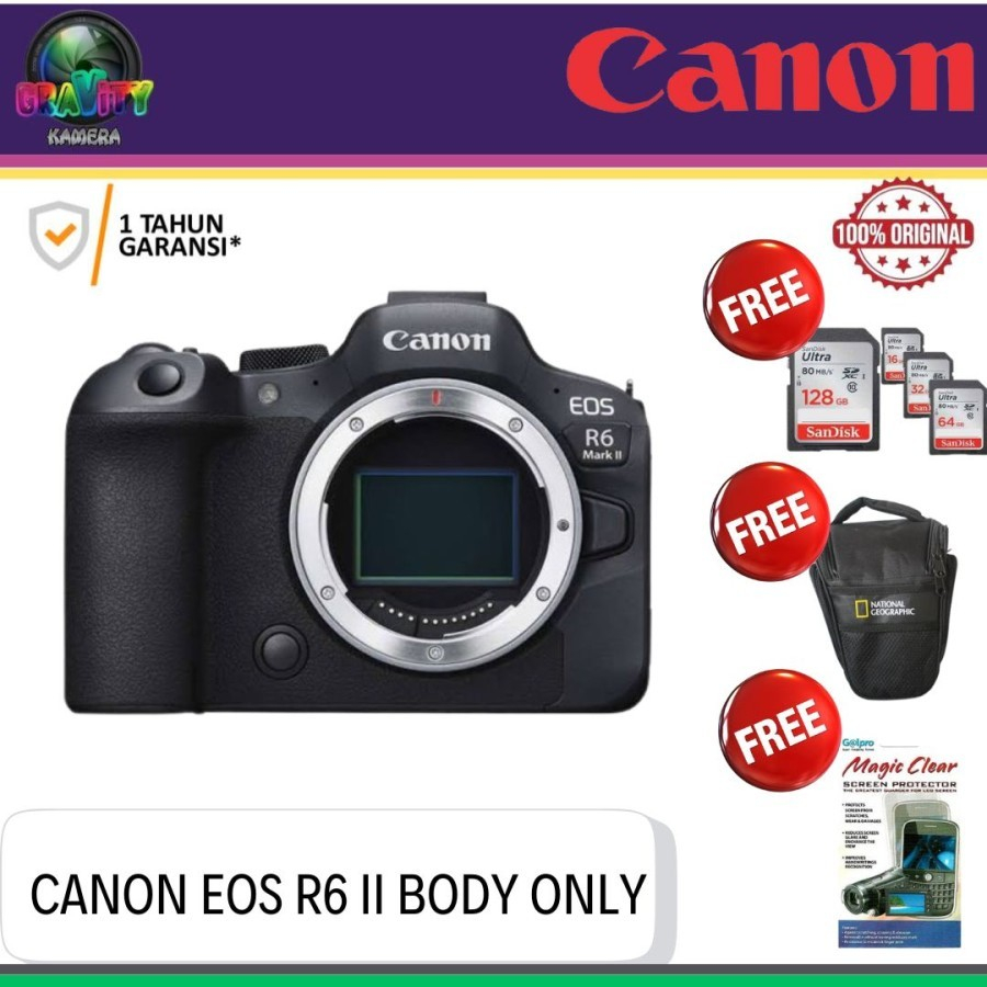 Jual CANON EOS R6 II BODY ONLY / CANON R6 II BODY ONLY | Shopee Indonesia