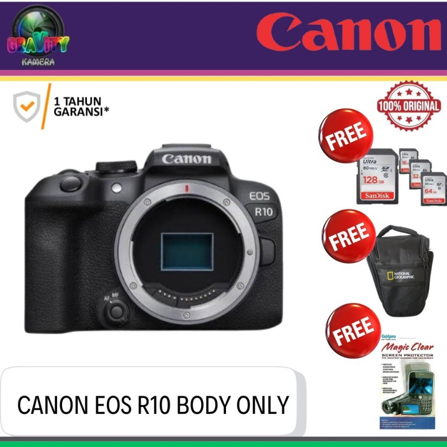 Jual CANON EOS R10 BODY ONLY / CANON R10 BODY ONLY | Shopee Indonesia