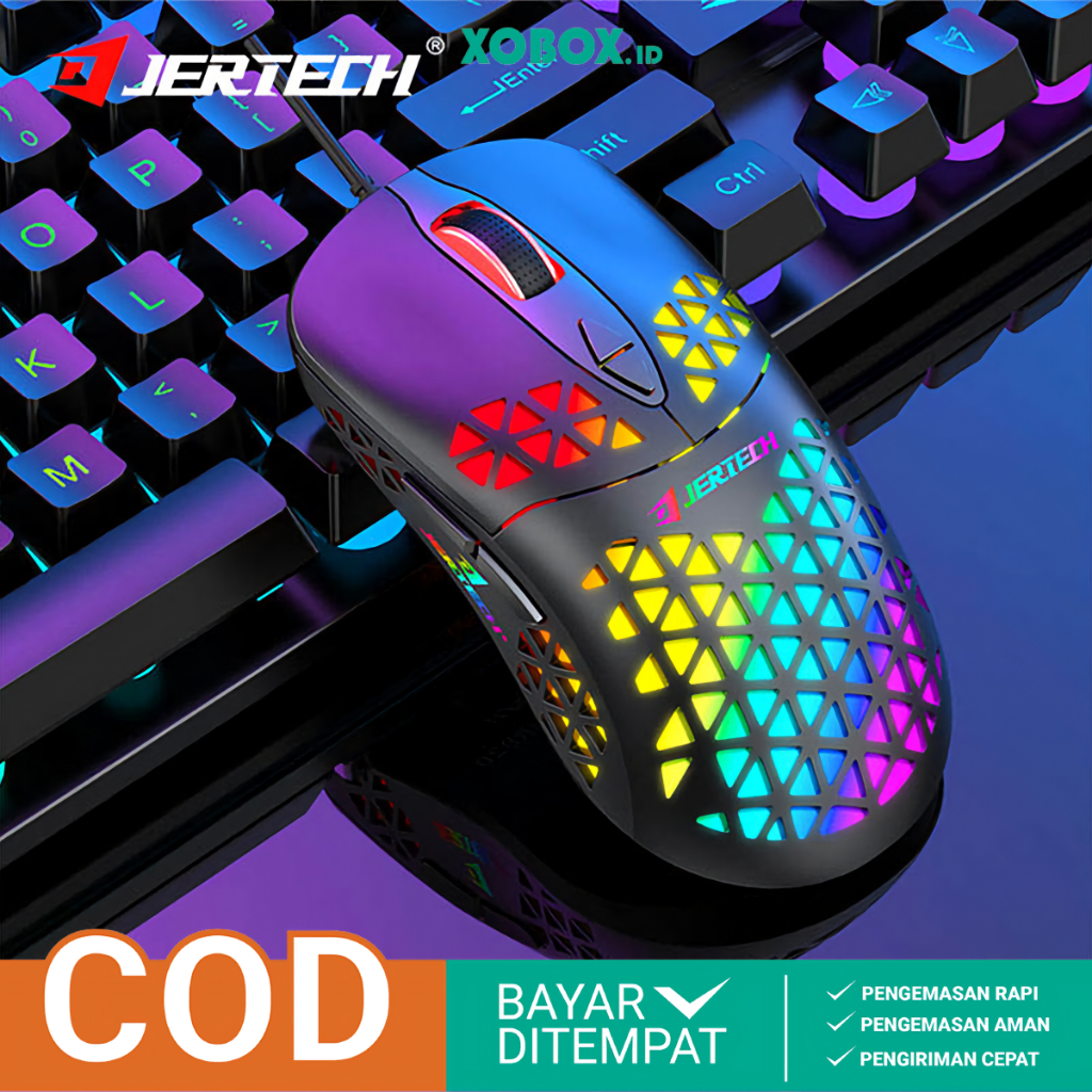 Jual Mouse Komputer Gaming JR820 Lampu LED RGB Wonderful Gaming Mouse ...