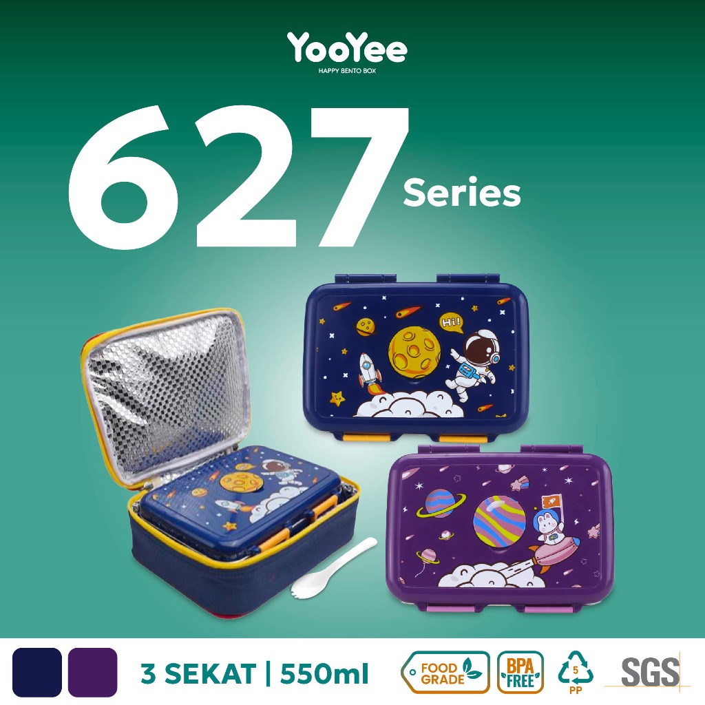 Jual Yooyee 627 Kotak Makan Lunch Box Tempat Makan Stainless 3 sekat ...
