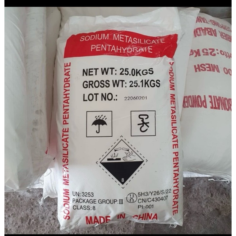 Jual Sodium Metasilicate Pentahydrate / Simet Penta China - 1 kg ...