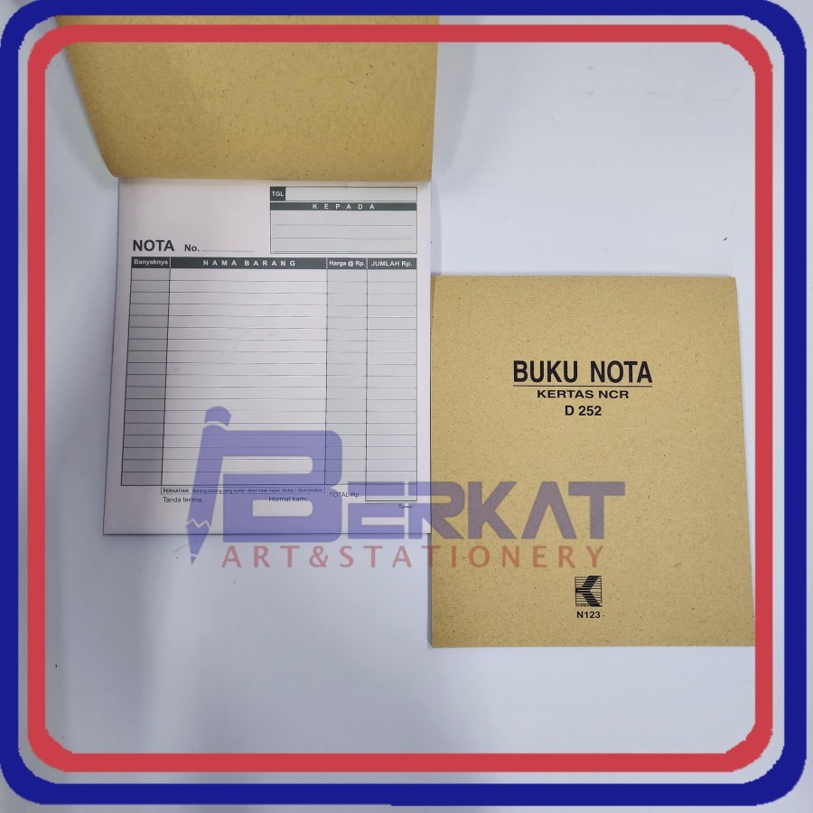 Jual Buku Nota Kontan Besar 1/2 Folio 2 Ply / Rangkap 2 NCR KURNIA ...