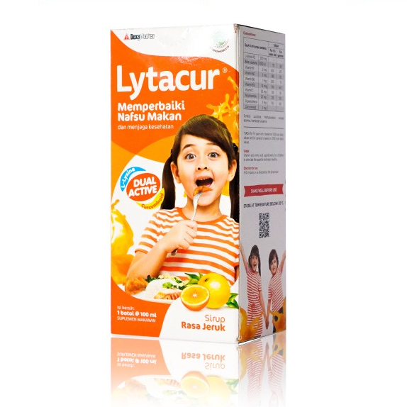 Jual Lytacur Sirup Botol 60 ml / 100 ml Rasa Jeruk - Memperbaiki Nafsu ...