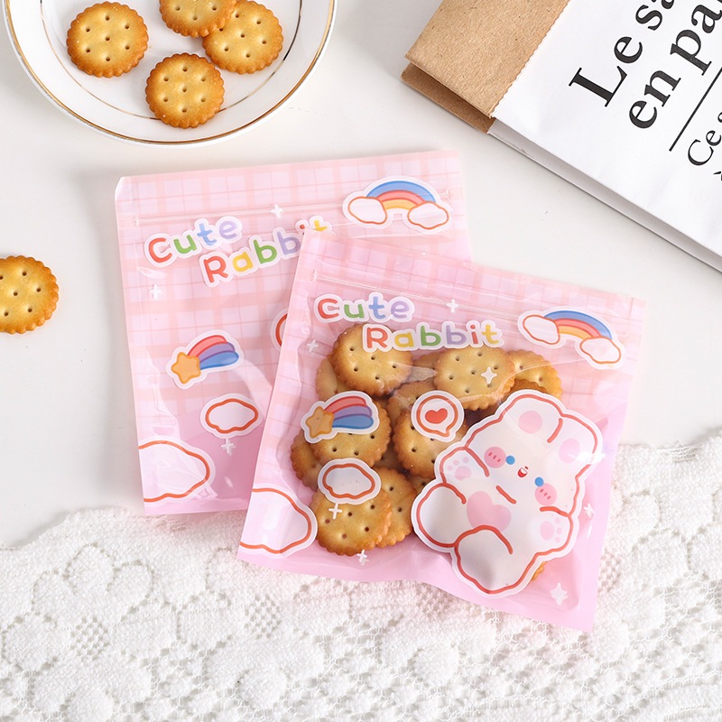 Jual Kakamoe - ZIPLOCK BAG COOKIES LUCU ZIPPER BAG MAKANAN IMUT 13X13 ...