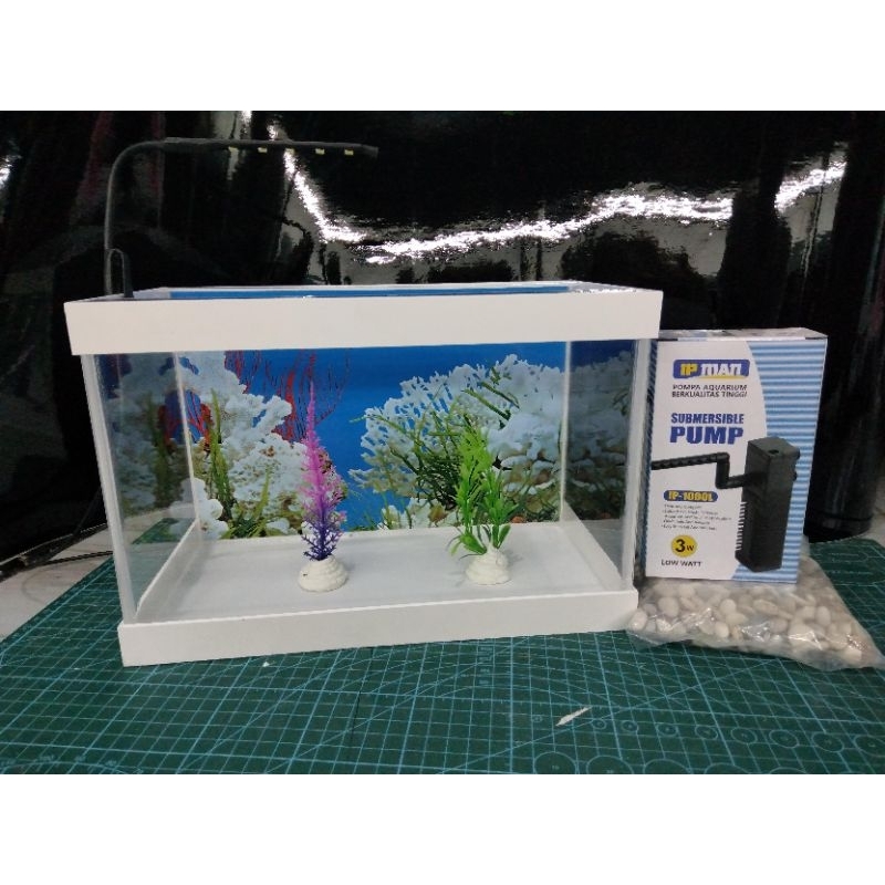 Jual AQUARIUM AKRILIK pvc board uk 30*15*20 fullset | Shopee Indonesia