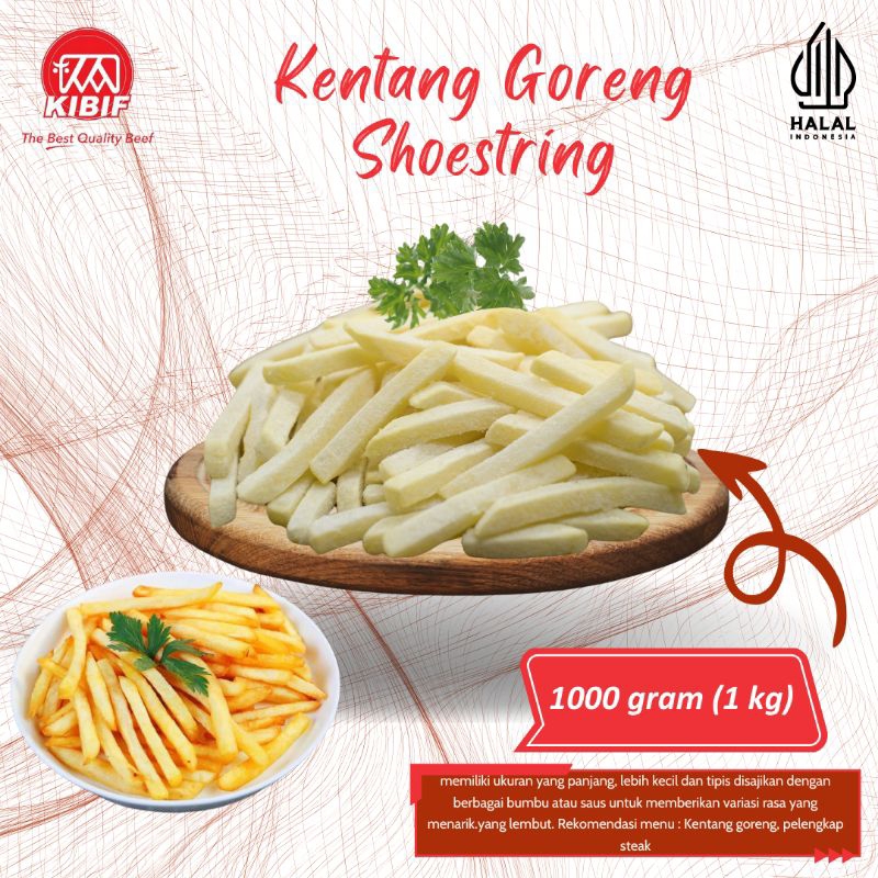 Jual Kentang Goreng Shoestring Cut 1kg | Shopee Indonesia