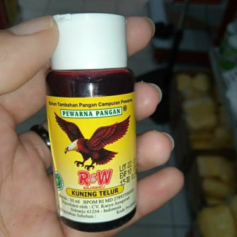 Jual pewarna pangan R&W kuning telor 30 ml untuk nastar kue | Shopee ...