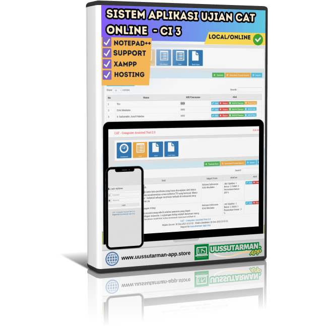 Jual Sistem Aplikasi Ujian CAT Online (Codeigniter) | Shopee Indonesia
