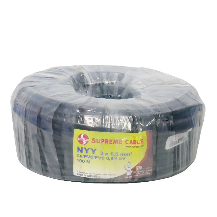 Jual Kabel Listrik NYY 3x1.5 3x1,5 ISI 3 1.5 MM Supreme Lidi Kawat ...