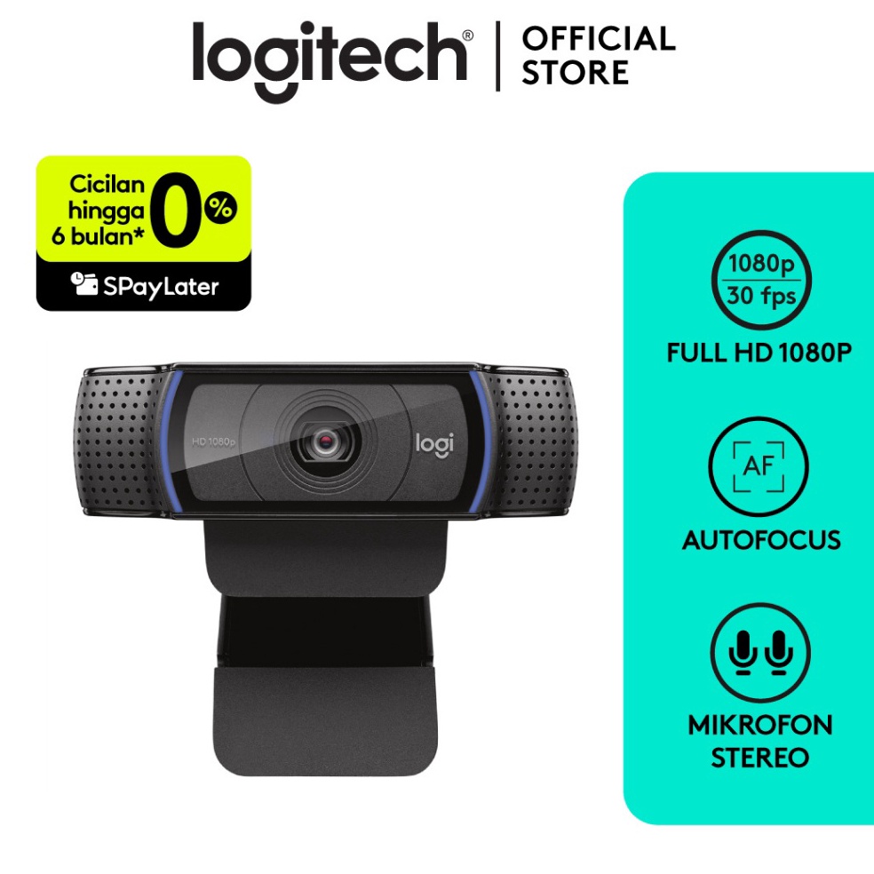 Jual Model Baru Logitech C92 Webcam PRO Full HD 18p dengan Autofocus ...