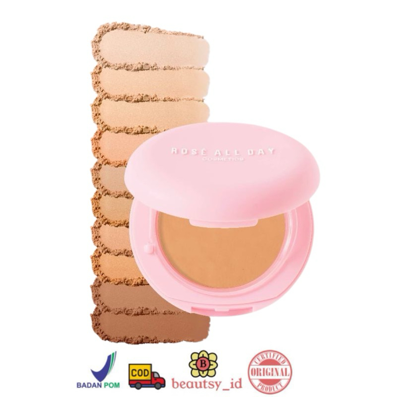 Jual Rose All Day The Realest Lightweight Powder Foundation Original ...