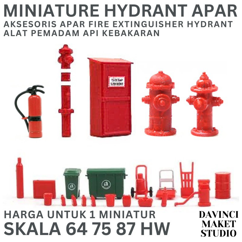 Jual (64) Miniatur Alat Pemadam Api Ringan APAR Hydrant Kebakaran ...