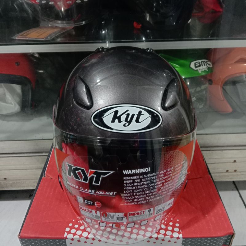 Jual HELM KYT DJ MARU SOLID - GUNMETAL - HELM HALF FACE - KYT DJ MARU SOLID ORIGINAL | Shopee ...