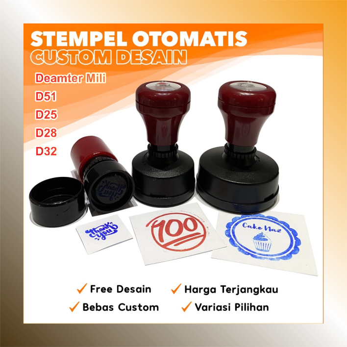 Jual PAKET HEMAT STEMPEL CUSTEM / 2 STEMPEL FREE TINTA 5ml | Shopee ...