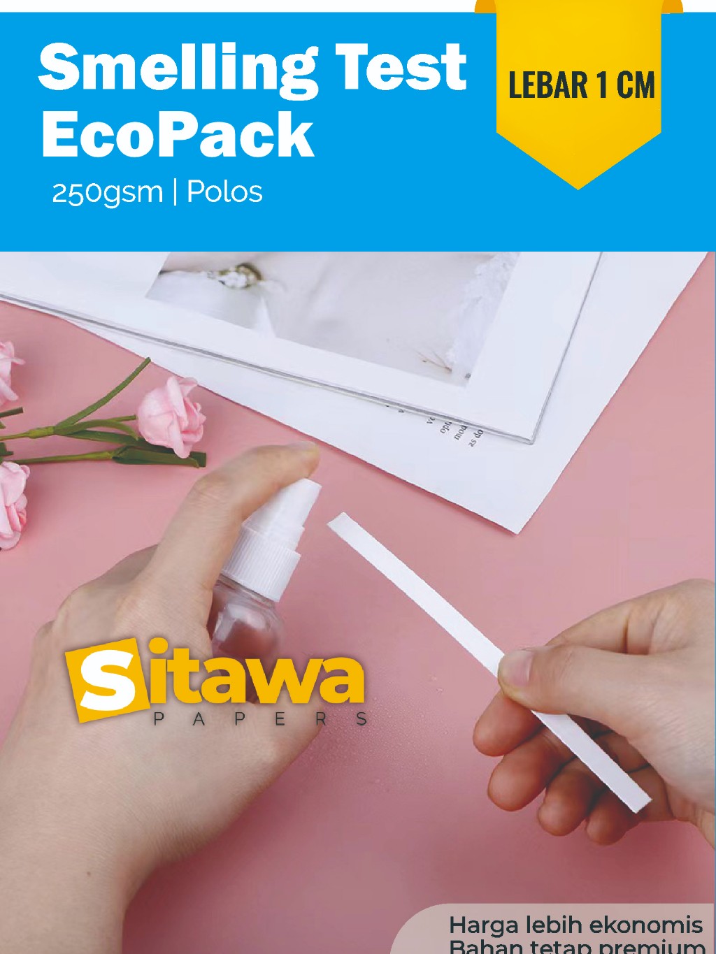 Jual [Polos] Isi 100 Kertas Tester Parfum Blotter Lebar 1cm Smelling ...
