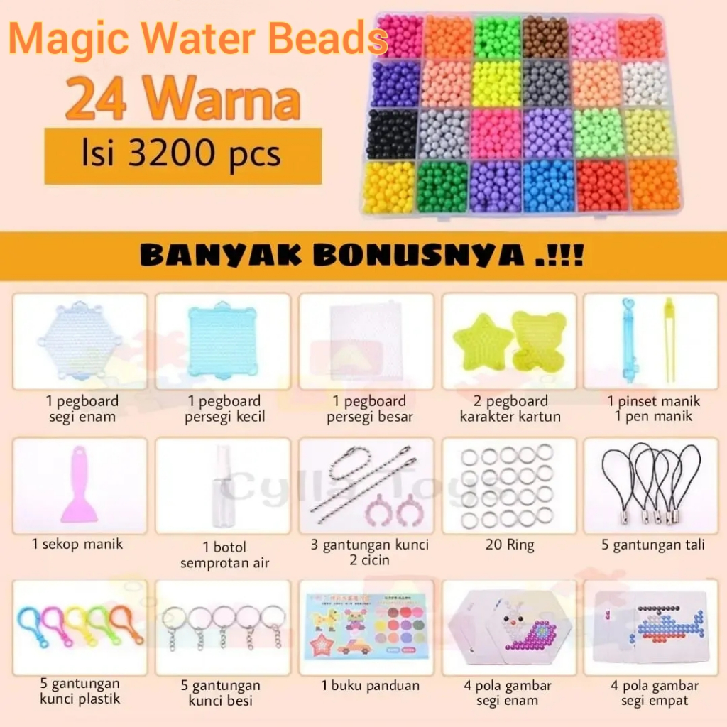 Jual Manik Air Ajaib Mainan Edukasi Anak Kerajinan Tangan DIY Anak ...