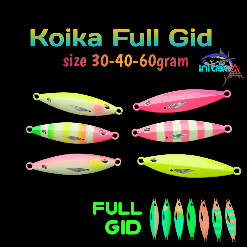Jual metal jig/microjig Koika 30-40-60gram Full Gid | Shopee Indonesia