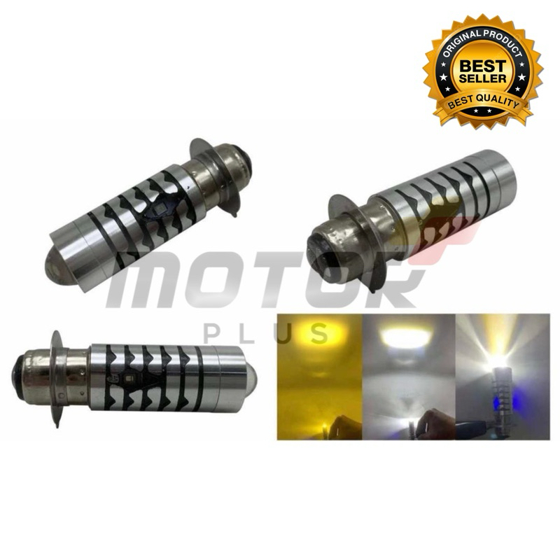 Jual LAMPU LED H6 LASER HI LO DUAL BEAM 2 WARNA PUTIH KUNING SENJA BIRU ...