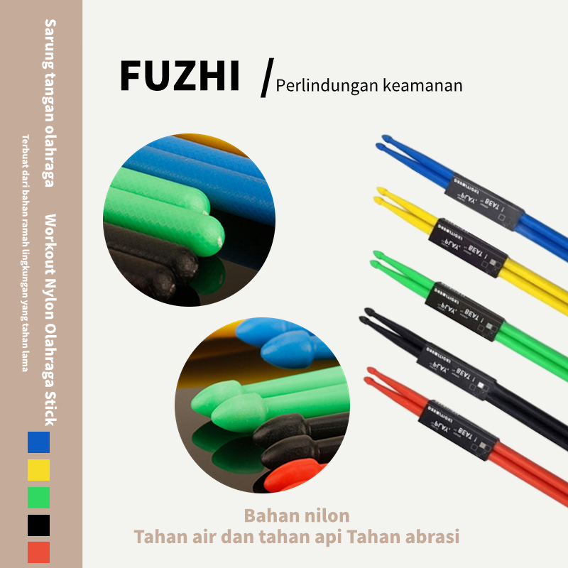 Jual Poundfit Stick 1 Pasang Stick Ripstix Workout Rumahan Cardio Fit Stik 5A Nylon Stick ...