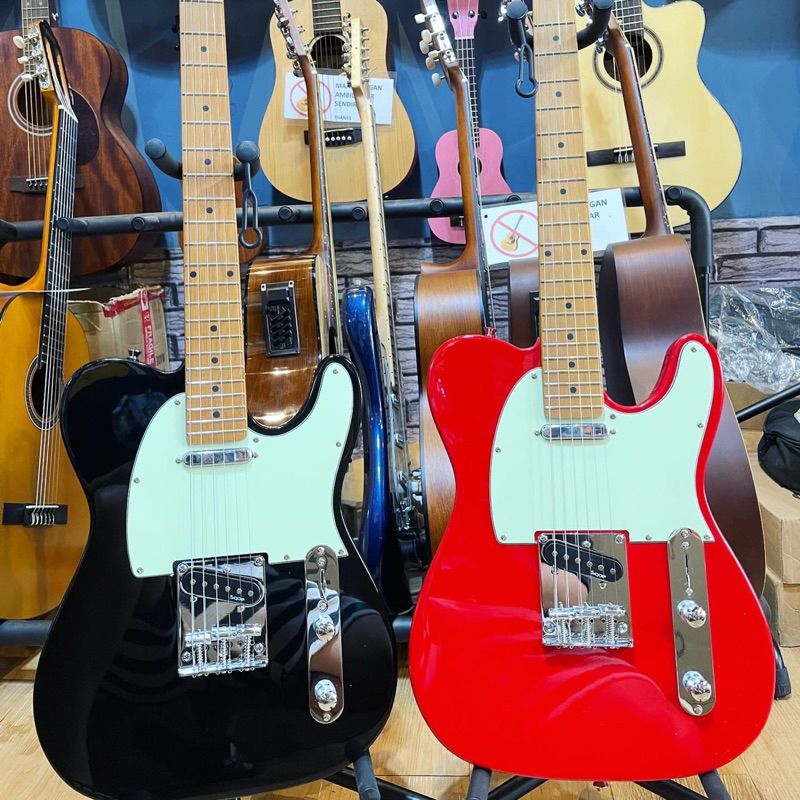 Jual Gitar elektrik SQOE SETL300 Telecaster Roasted Maple | Shopee ...