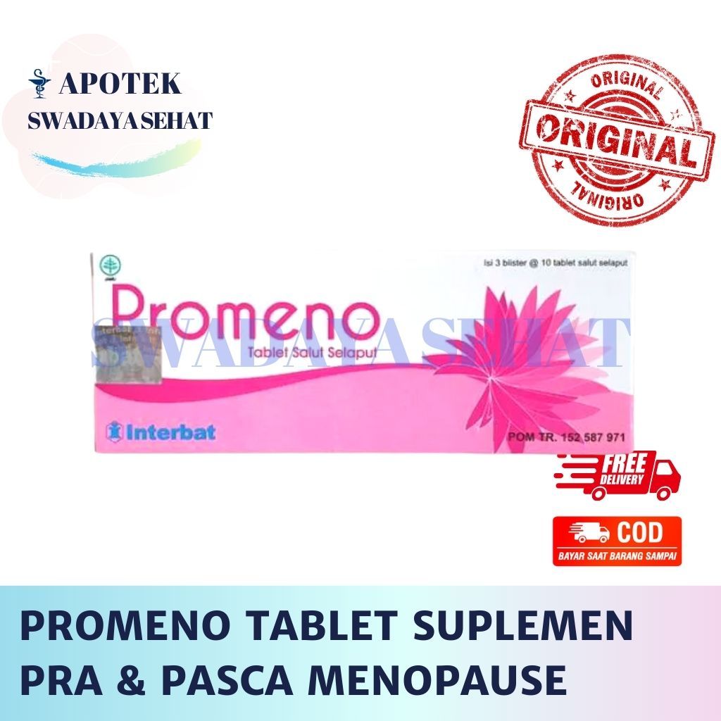 Jual PROMENO Strip Tablet - Suplemen Pre Pasca Menopause Sebelum ...