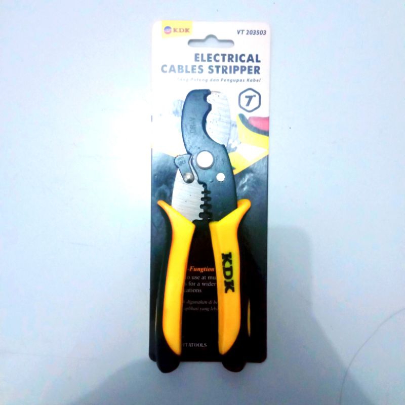 Jual tang potong / tang kupas kabel 7inch pliers cable cutter stripper | Shopee Indonesia