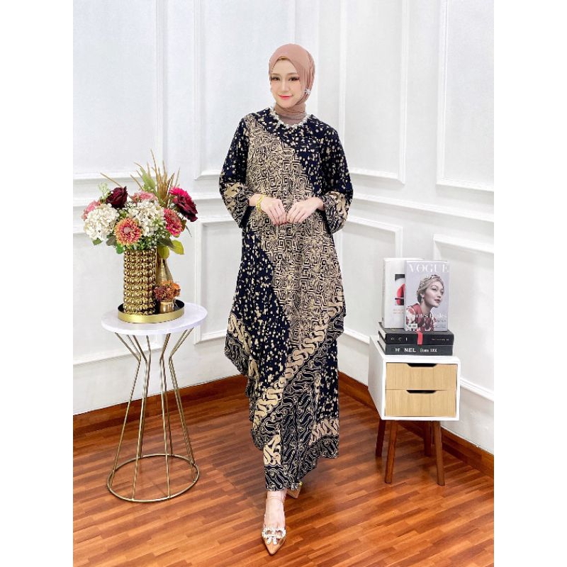 Jual BISA COD Setelan dress wajik pulau hitam | Shopee Indonesia