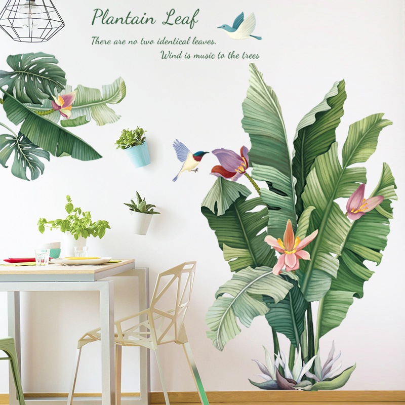 Jual Reliza Wall Sticker Pohon Hijau Green Tree Garden Pot Cactus ...
