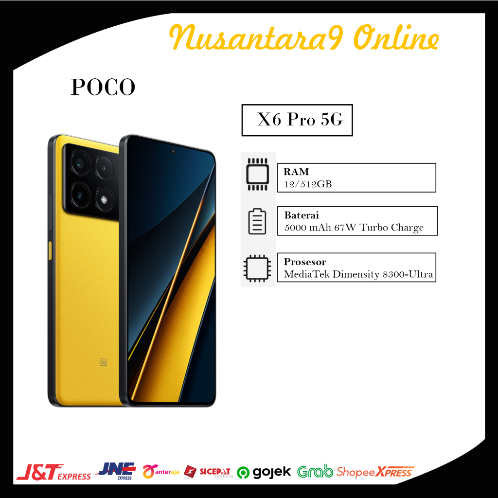 Jual NEW POCO X6 Pro 5G Garansi Resmi "BLACK" | Shopee Indonesia