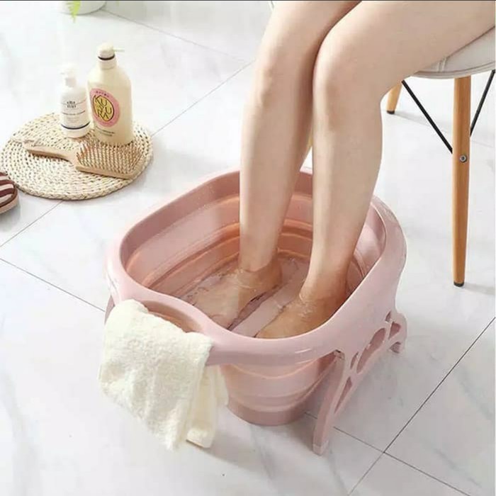 Jual Baskom Lipat Rendam Pijat Kaki Refleksi Foldable Footbath Ember ...