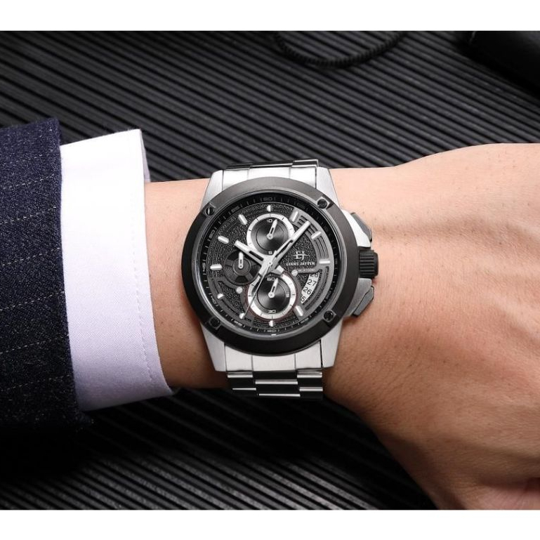 Jual Jam Tangan terbaru evans jayden 9551 rantai stainless. model baru ...