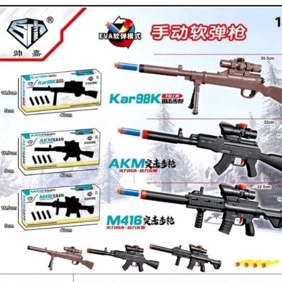 Jual PISTOL+BULLETS DUS M416 | Shopee Indonesia