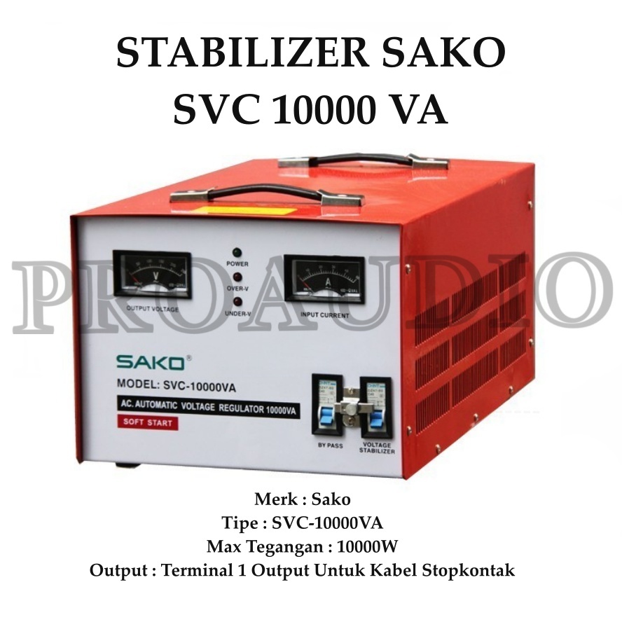 Jual Stabilizer Listrik SAKO SVC 10000 VA Original | Shopee Indonesia
