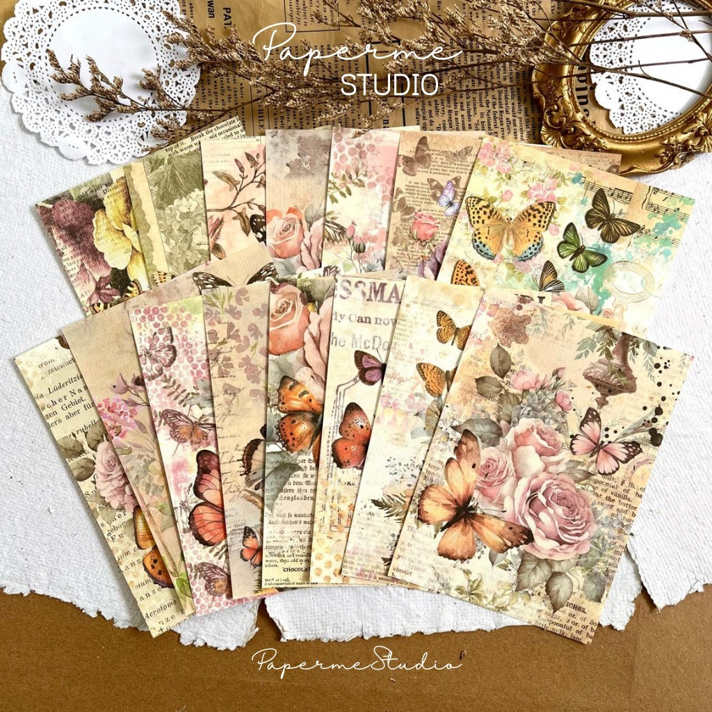 Jual PAPER DECO - paper flowers butterfly aesthetic cute beautiful ...