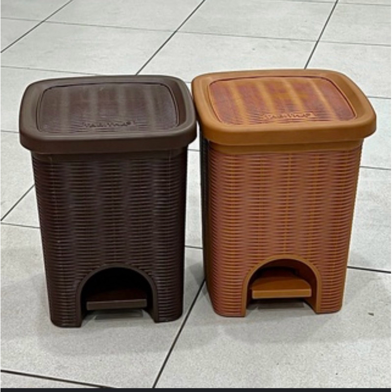 Jual Tong sampah injak Plastik Rotan Harmony Coklat / Tempat Keranjang | Shopee Indonesia