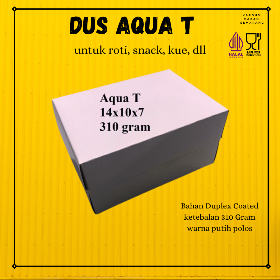 Jual Dus Snack Roti 14x10x7 Box Kardus Aqua T Coated Kue Makanan Tebal ...