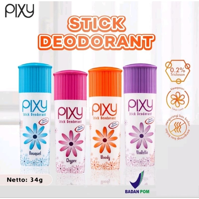 Jual Pixy Deodorant Stick Roll On 34gr | Shopee Indonesia