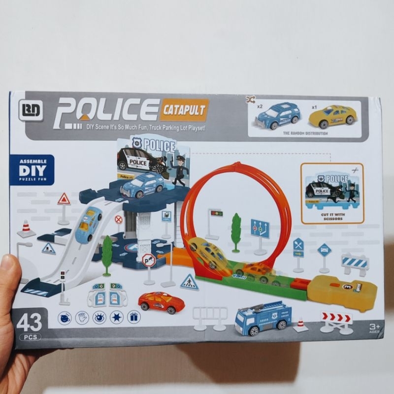 Jual POLICE CATAPULT / TRACK MOBIL MAINAN ANAK / TRUCK CATAPULT TRACK ...