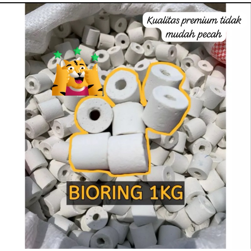 Jual Bio Ring bioring keramik 1kg filter aquarium dan kolam | Shopee ...