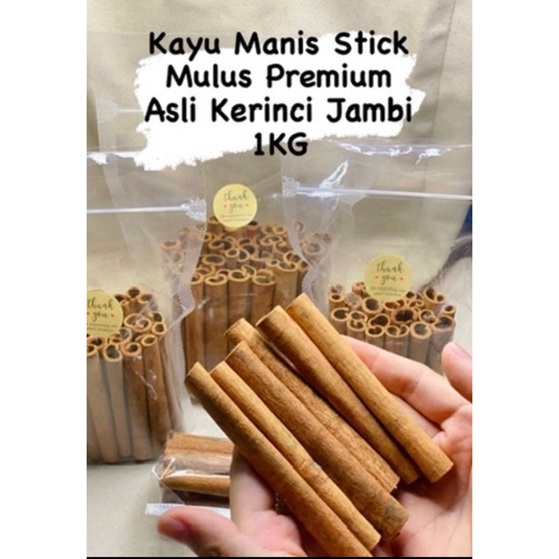 Jual Kayu Manis Stick Mulus Premium Grade A 1kg Asli Kerinci Jambi ...