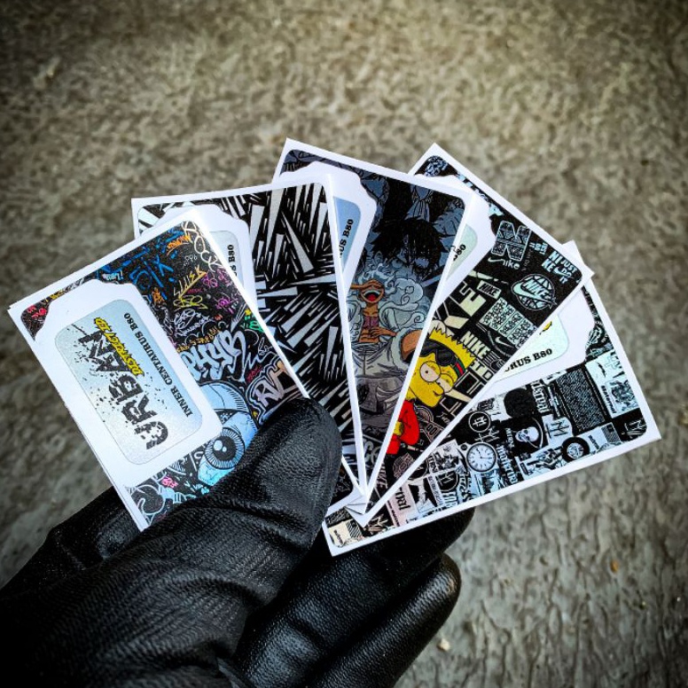 Jual Promo TrxLl2L6 Cyber Style Dekorasi Japan Stiker B8 Hologram ...