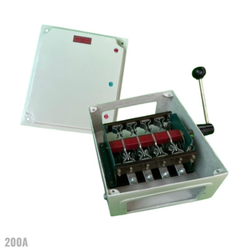 Jual Ohm Saklar 200A ON-OFF-ON (merk AL)/ Handle / Genset/ Handle ...