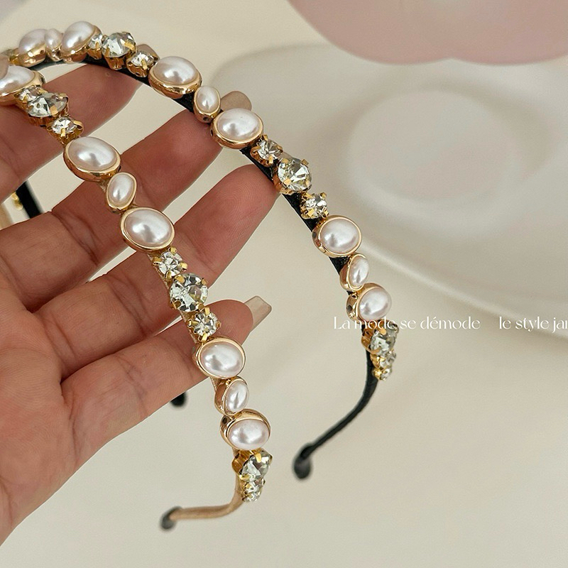Jual Dearest Peony — Hanni Pearl Korean Head Band Bando Mutiara Manik ...