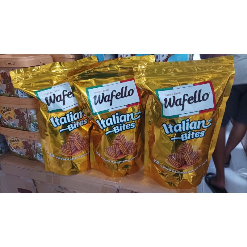 Jual wafello italian bites rasa caramell | Shopee Indonesia