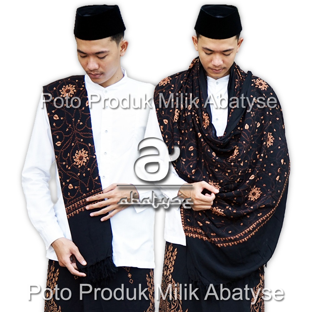 Jual Sorban Rida Putih Dan Hitam Polos Panjang Rida Solo Rayon Surban ...