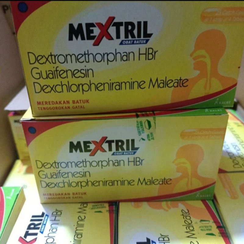 Jual obat batuk mextril 1 box isi 25 lembar 100tablet | Shopee Indonesia
