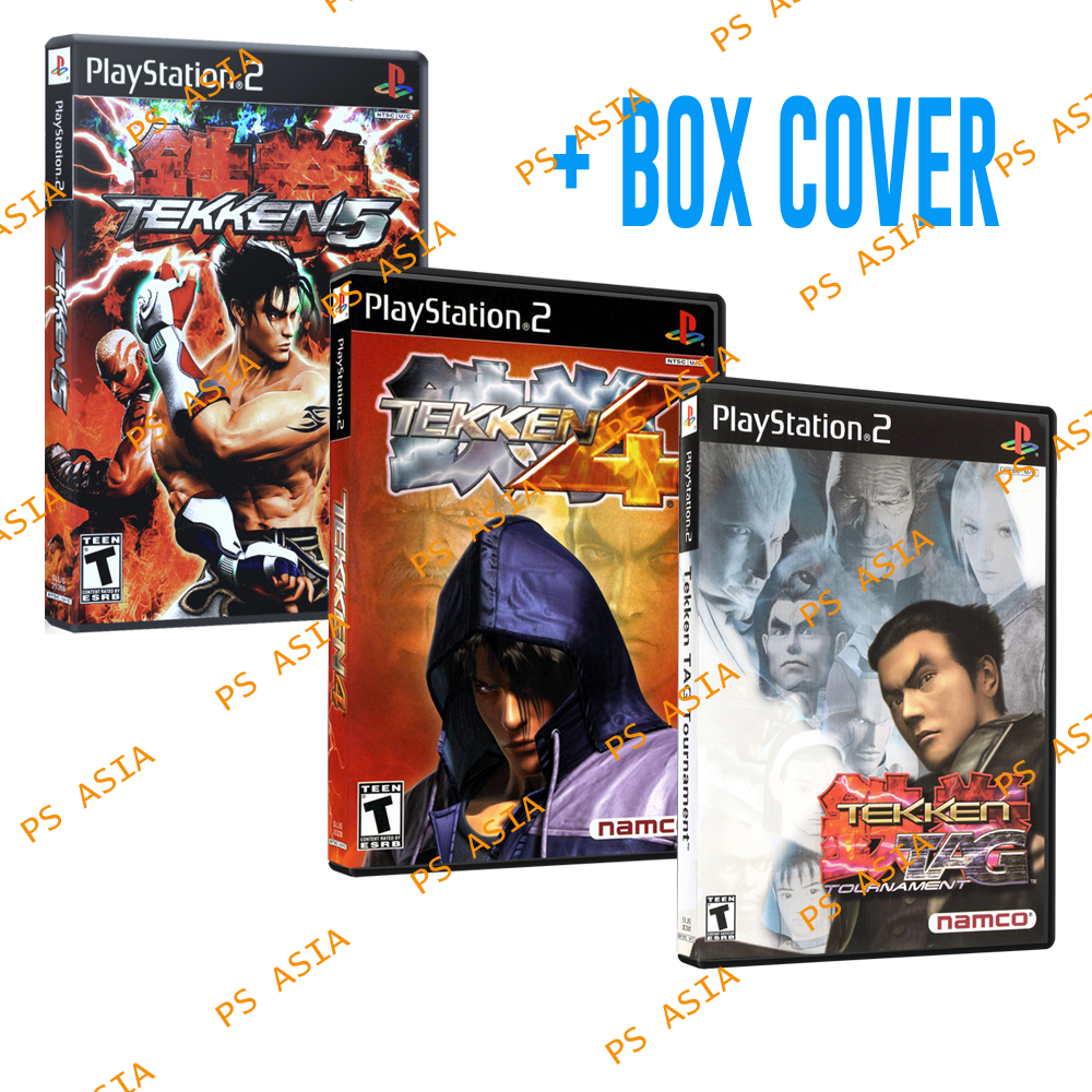 Jual Kaset PS 2 Tekken 5 - Tekken 4 - Game Fighting Multi Player Play ...