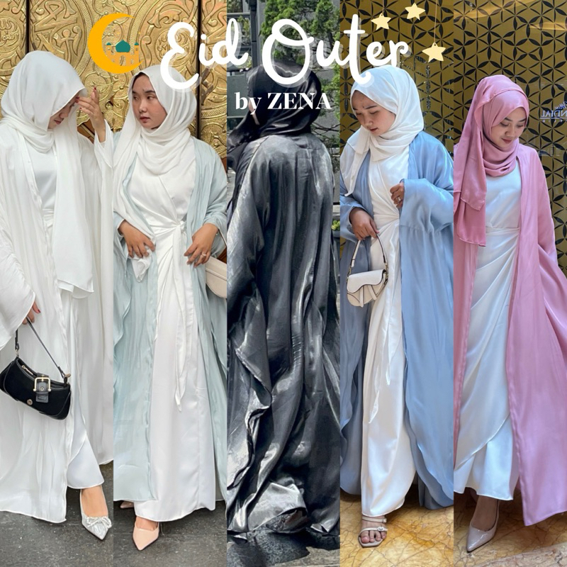 Jual Abaya Eid (only outer) by ZENA | Abaya Lebaran Abaya Idul fitri ...