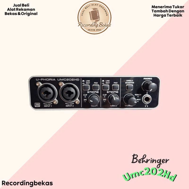 Jual Soundcard Behringer UMC202HD UMC 202 HD | Shopee Indonesia