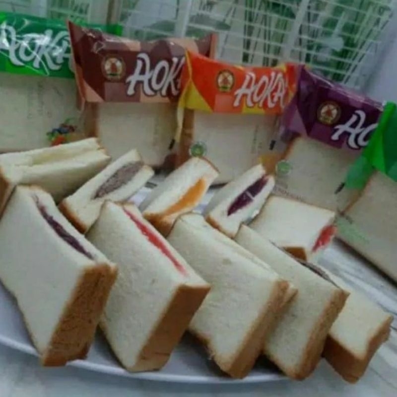 Jual Roti Aoka / Roti Viral / Roti Panggang Aneka isian Rasa | Shopee ...